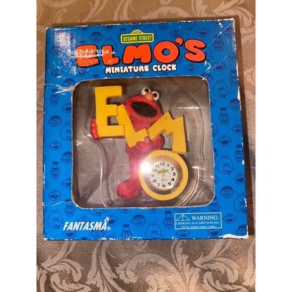Toys | Vintage Elmo Miniature Clock | Poshmark